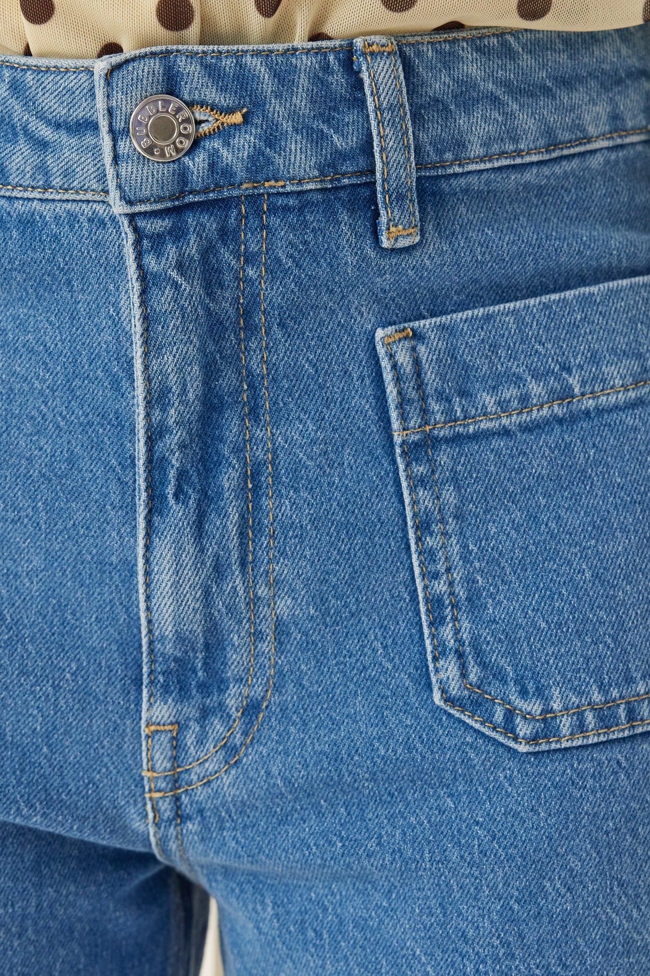 Bubbleroom – Front Pocket Jeans – Jeans – Blue