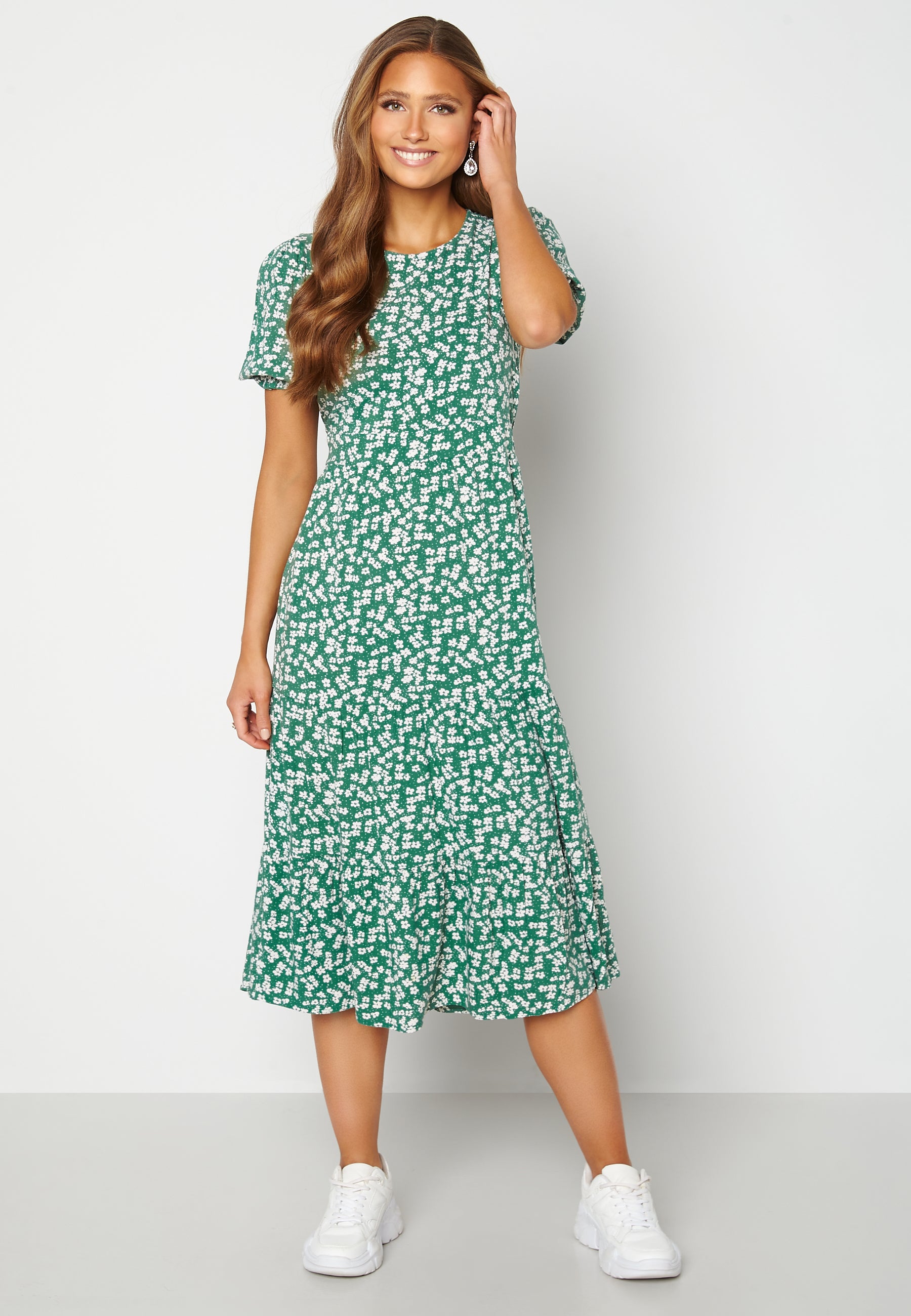 Happy holly – Tris dress – + SIZES – Green / Multi / Patterned