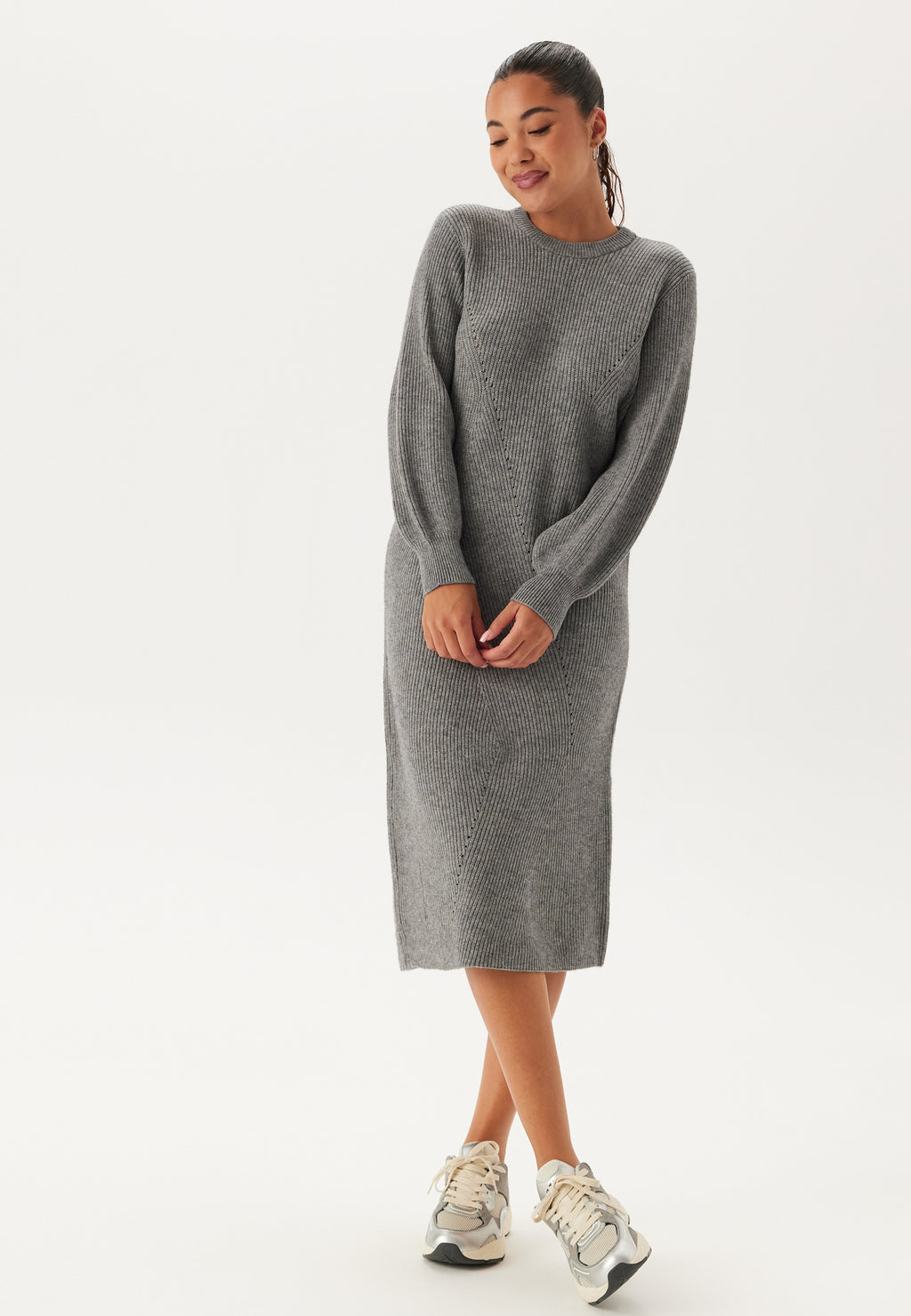 Object collectors item – Objditte Re L/S Knit Midi Dress – campaign ...